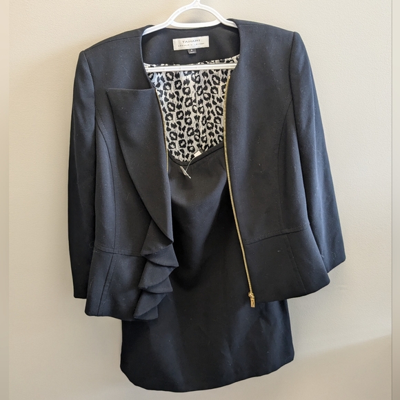 Tahari | Jackets & Coats | Nwt Tahari By Arthur S Levine 6 Black ...